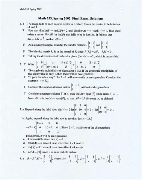 Math 253 Final Exams Spring 2002