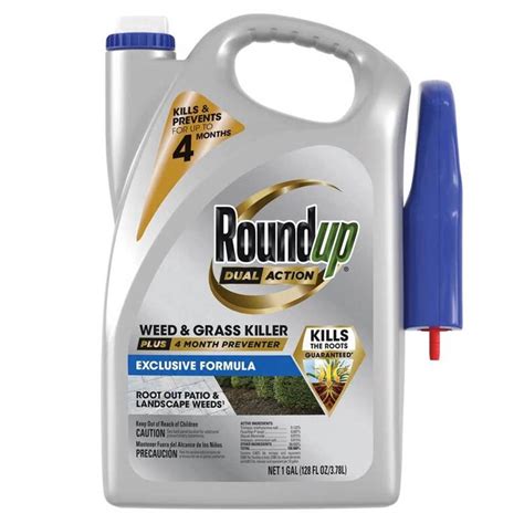 Roundup Dual Action Weed And Grass Killer Plus 4m Preventer Rtu Trigger