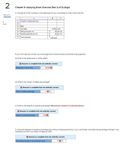 Solved Chapter 6 Applylng Excel Exerclse Part 2 Of 2 Chegg Com