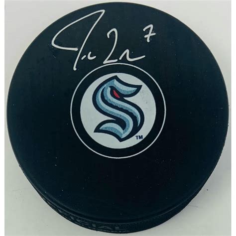 Jordan Eberle Signed Kraken Logo Hockey Puck Fanatics Pristine Auction