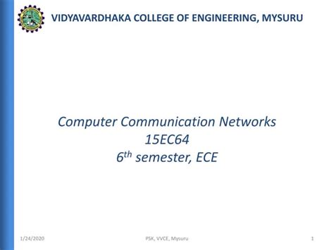Introduction To Computer Communication Networks15ec64 Ppt