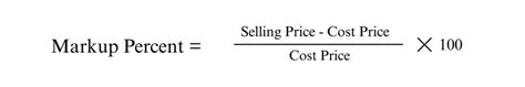 How To Calculate Markup Percent Calculator