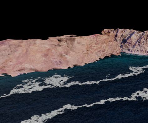Artstation Photoscanned Cliffs And Procedural Ocean Texture Game Assets
