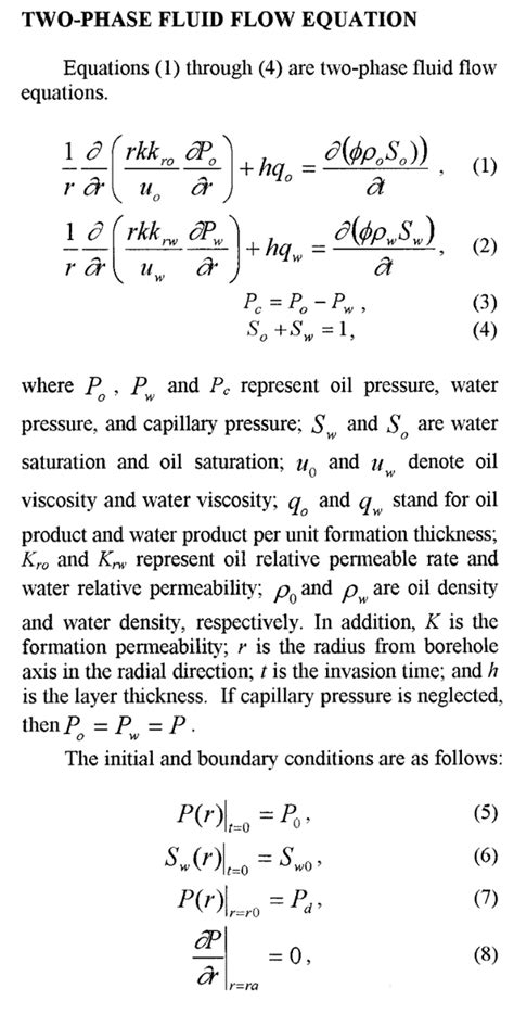 Partial Differential Equations Finite Difference Method For Two Phase Fluid Flow Mathematics