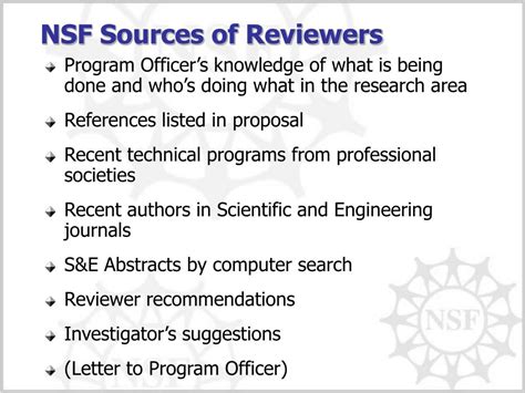 Ppt Nsf Merit Review Process Powerpoint Presentation Free Download Id 5004444