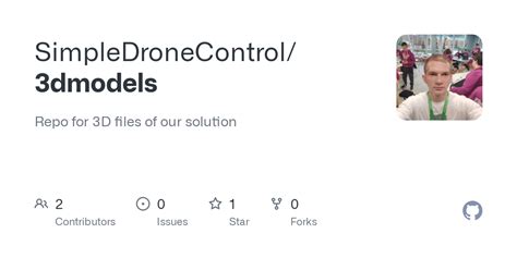 github simpledronecontrol 3dmodels repo for 3d files of our solution