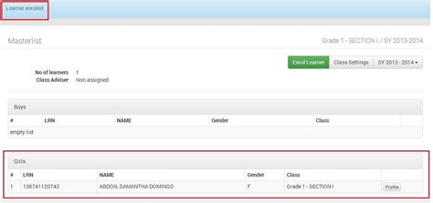 Deped Learner Information System Lis Users Guide