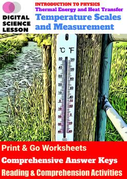 Temperature Scales And Measurement By Digital Science Lesson TPT