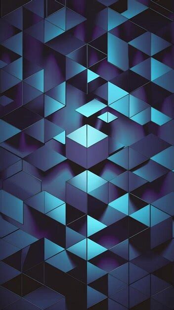 Geometric Cube Pattern Vector Design Premium Ai Generated Image