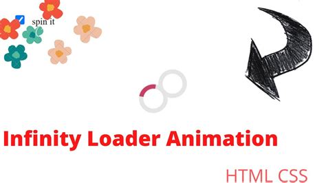 Infinity Loader Animation With Html And Css Youtube
