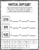 Partial Sum Triple Digit Addition Pack By Stay At Home Activity Mom