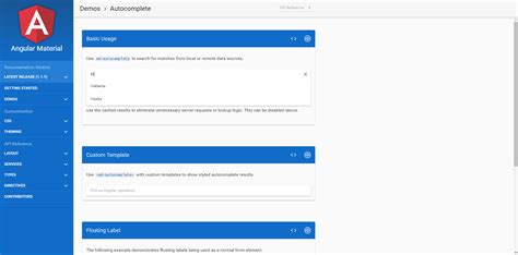 Autocomplete Angular