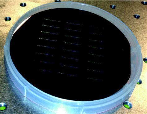 Image Of The Final Si Wafer Following The Fabrication One Can Clearly Download Scientific