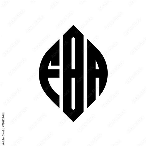 Fba Circle Letter Logo Design With Circle And Ellipse Shape Fba