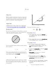Understanding Pi Measurements In Physics Lab Experiments Course Hero