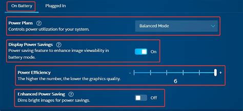 Intel Graphics Command Center Settings Explanation