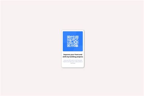 Frontend Mentor Qr Code Componet Using Html And Css Coding Challenge Solution
