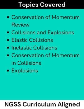 High School Physics Collisions And Explosions Slide Deck Grades NGSS