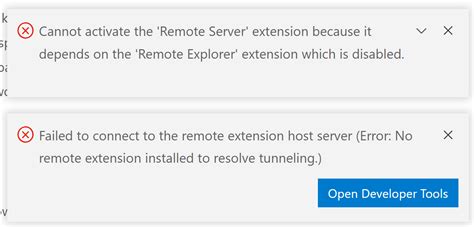 command remote server connect to remote resulted in an error