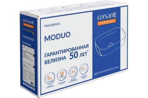 Раковина Cersanit MODUO 50 SQUARE, белая, 63570 - выгодная цена, отзывы ...