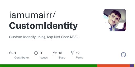 Github Iamumairrcustomidentity Custom Identity Using Aspnet Core Mvc