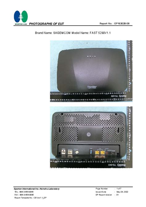 Sagemcom Broadband FAST5290