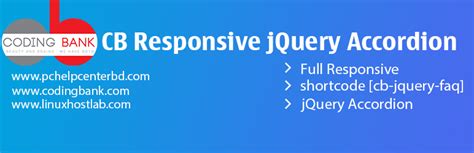 CB Responsive JQuery Accordion Coding Bank