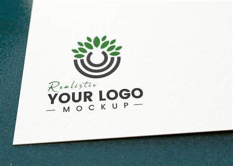 Premium Psd Embossed Logo Mockup Psd