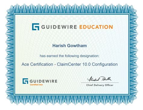 Harish Gowtham On Linkedin I Just Earned My Guidewire Ace Certification