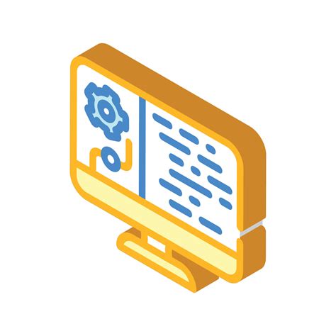 data processing isometric icon vector illustration 17292013 vector art