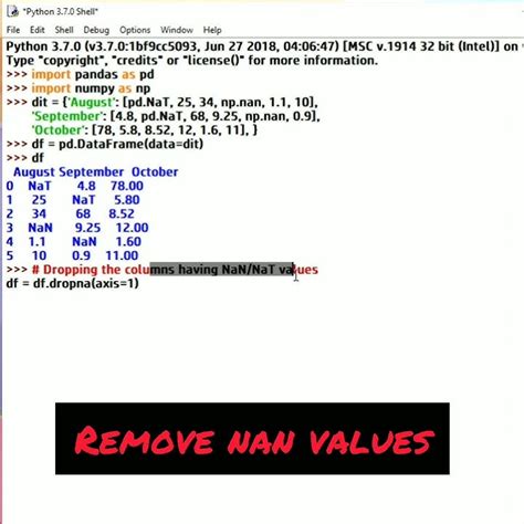 Remove Nan Values In Pandas Dataframe Handling Missing Data I Data
