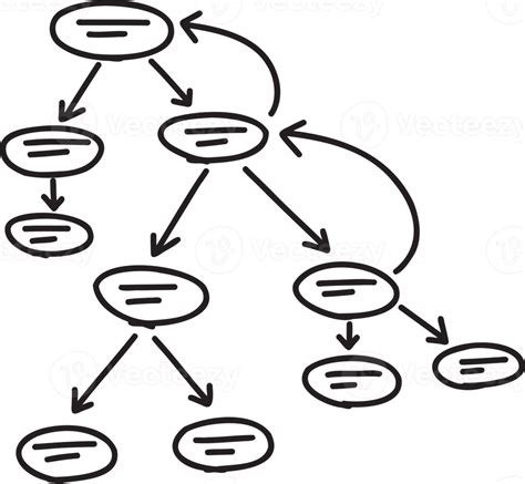 Hand Drawn Circle Connection Graph Illustration 11733545 Png