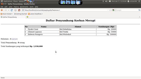 Paging Dengan Php Malamnya Malam