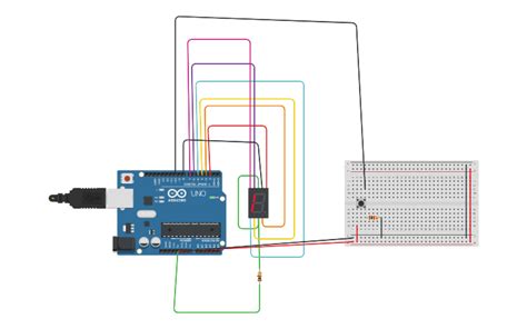 Circuit Design Led 7 Segment Tinkercad