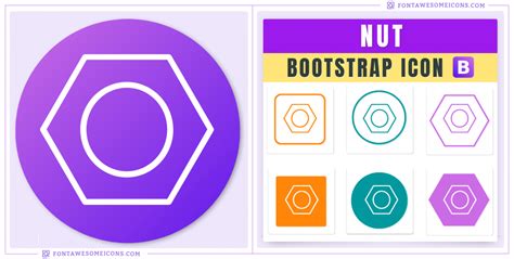 Bootstrap Nut Icon Bi Bi Nut Icon Code Css Html Color Button