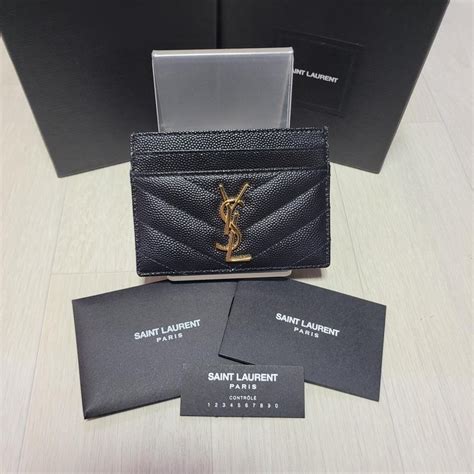 정품 입생로랑 카드지갑 금장 상태굳 세컨웨어