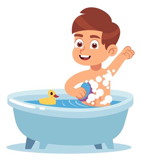 Taking Bath Clipart