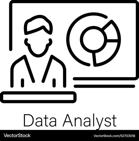 Data Analyst Royalty Free Vector Image Vectorstock