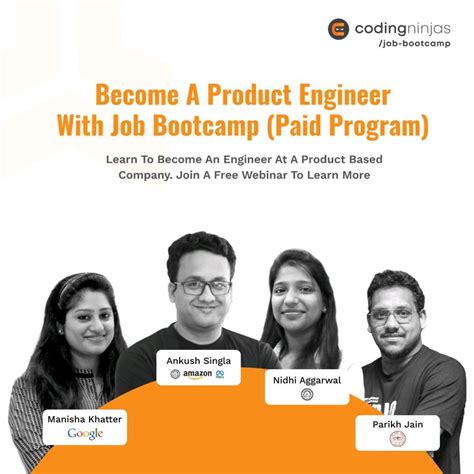Aakash Verma On Linkedin Register For A Free Webinar With Coding Ninjas Job Bootcamp Paid