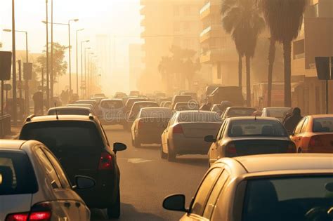 Traffic Congestion During Dusty Weather In Urban Environment With Reduced Visibility And High