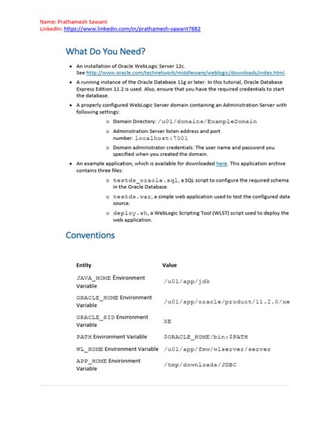Configure A Jdbc Data Source In Oracle Weblogic Server 1700453941 Pdf