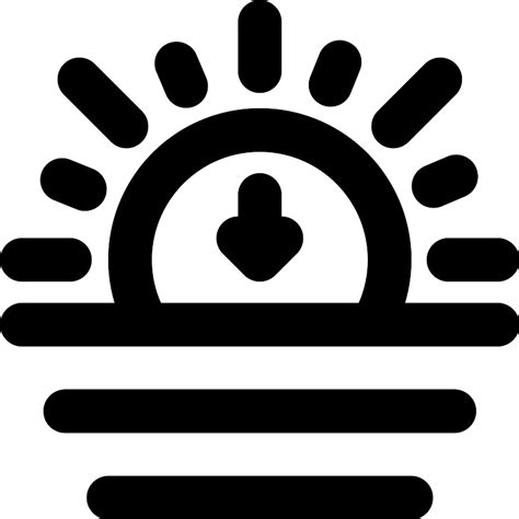 Sunset Vector SVG Icon SVG Repo