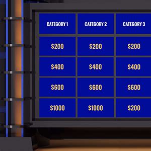 Jeopardy Quiz Template Pdf Template