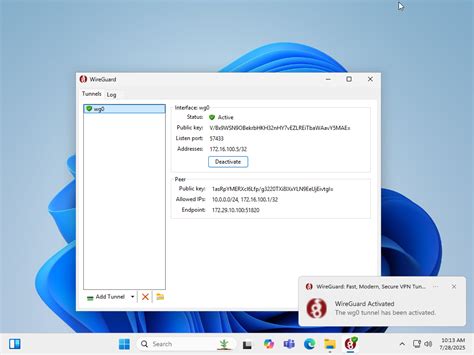 Rocky Linux 10 Wireguard Configure Client Windows Server World