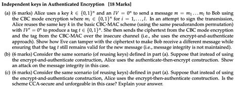 Solved Independent Keys In Authenticated Encryption 18