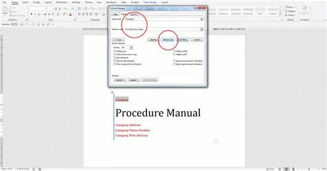 Easy Free Procedure Manual Template Download Now