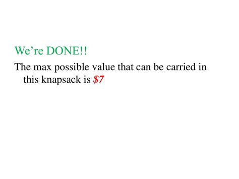 01 Knapsack Using Dynamic Programming