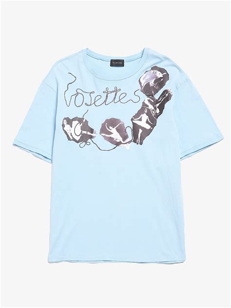 Vojettes Light Blue Ballerine Printed Cotton Hoodie