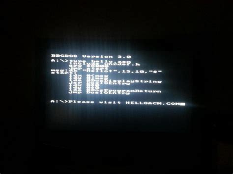 Output A String To Console Bbg Dos Using 6502 Assembly For 8 Bit