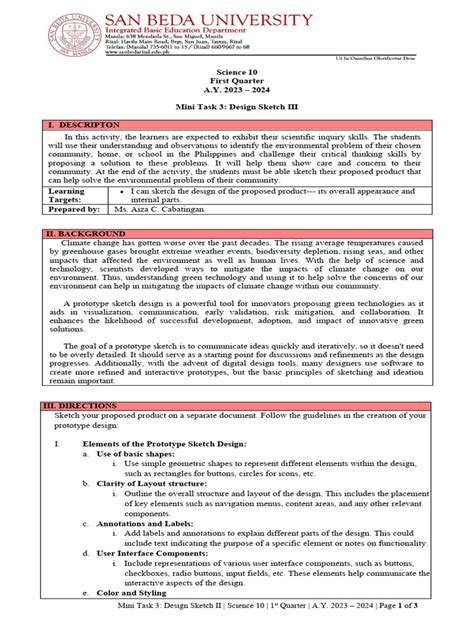 Mini Task 3 Design Sketch Ii Download Free Pdf Page Layout